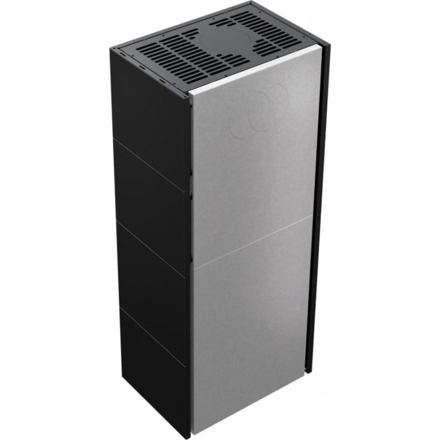 SIMPLE BOX stanga negru - semineu complet